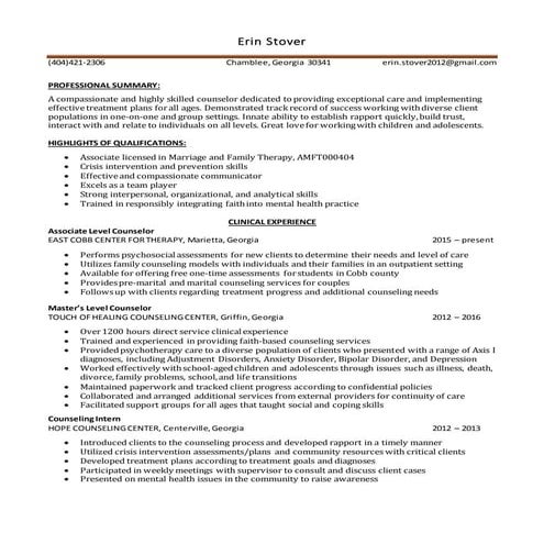 Erin Stover - counselor resume | DOCX