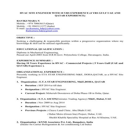 CV | DOC | Civil Engineering Industry | Industries