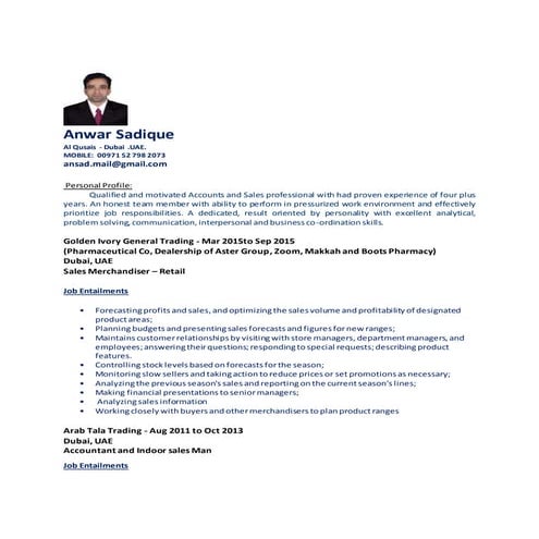 Resume-Anwar Sadique (1) | DOCX