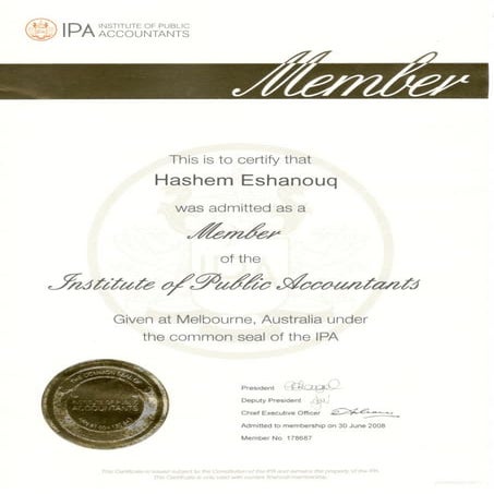 Australian Institute of Public Accountants Membership | PDF | Business ...