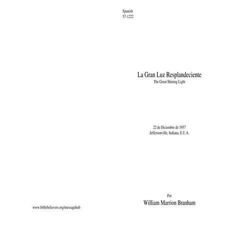 57 1222 la gran luz resplandeciente | PDF