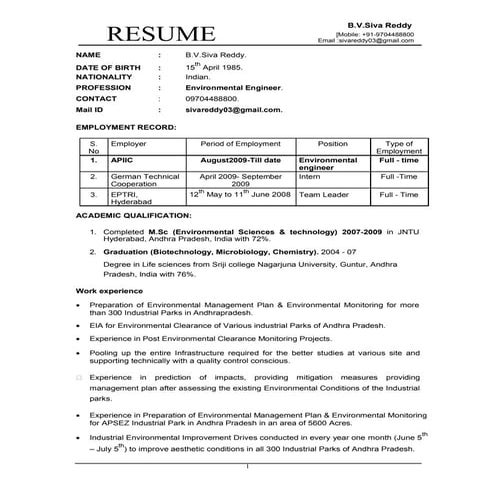Resume | PDF
