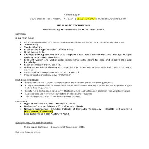 Michael RESUME | DOCX