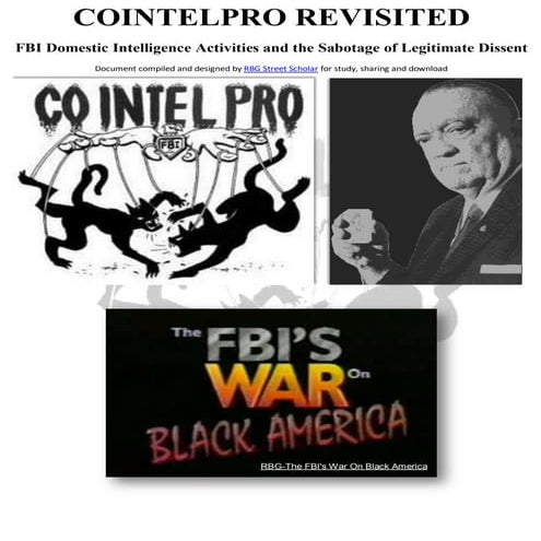 COINTELPRO REVISITED-FBI Domestic Intelligence Activities... | PDF