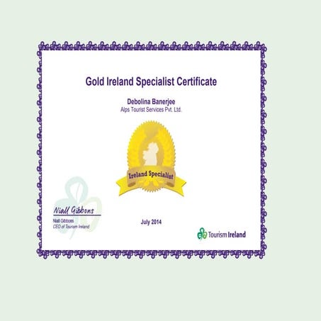 ireland-specialists-certification | PDF
