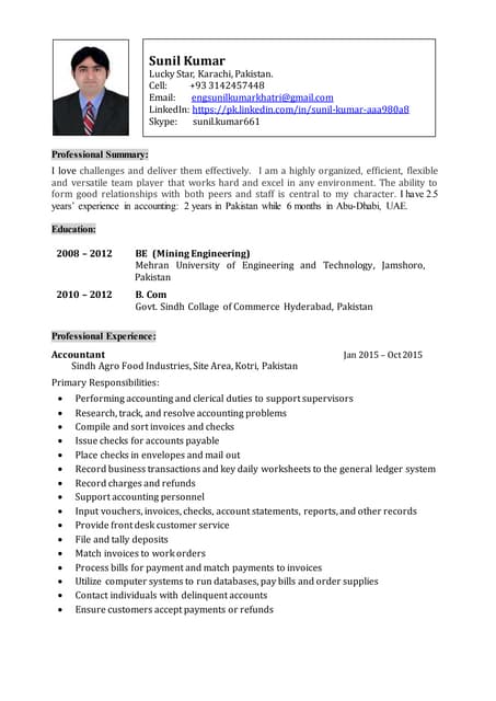 Gopal Resume(CV) | DOCX