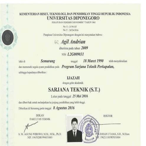 ijazah S1 | PDF
