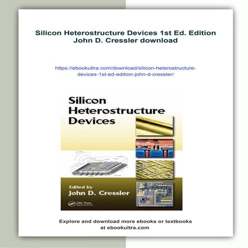 Silicon Heterostructure Devices 1st Ed. Edition John D. Cressler | PDF