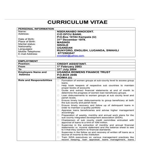 INNOCENT CV NEW | RTF