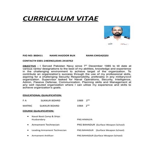 new cv father with change | RTF