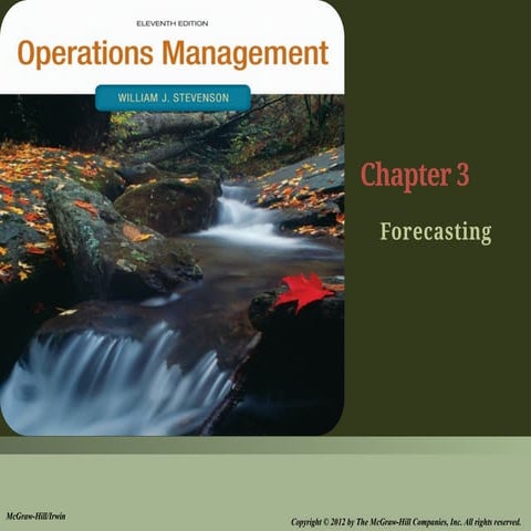 Chapter 3 forecasting operations management 3 | PPT