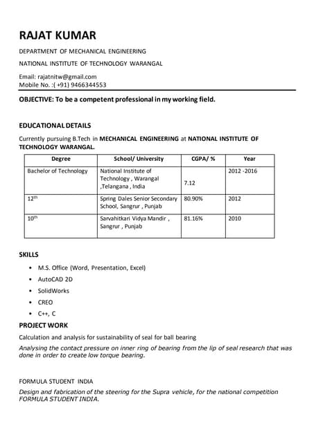 Anish Resume | DOC | Civil Engineering Industry | Industries