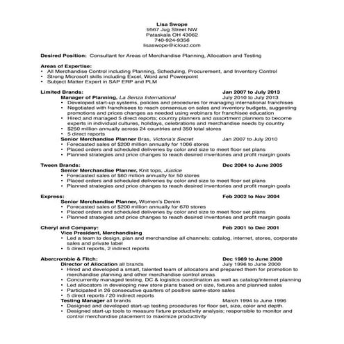 Lisa Swope Resume | PDF