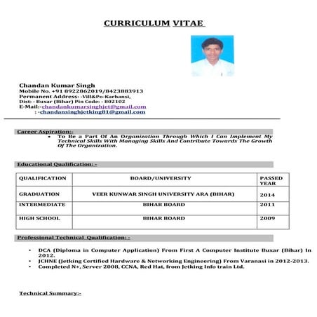 Chandan CV | PDF