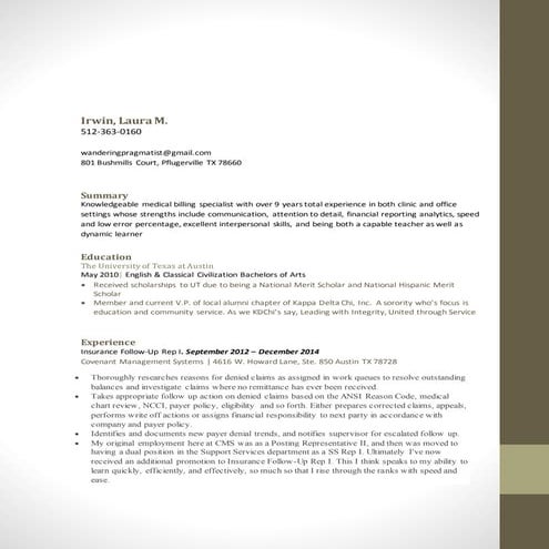 Laura Resume 10-8 | PDF