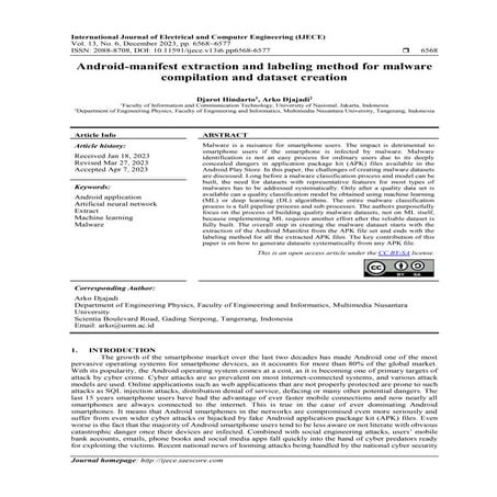 Android Manifest Extraction And Labeling Method For Malware Compilation