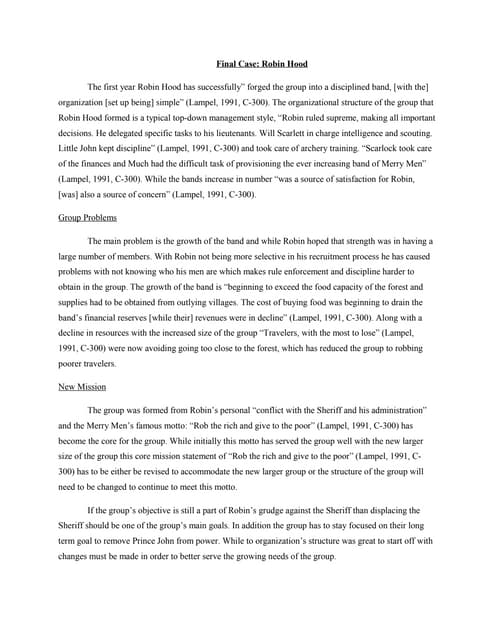 Robin Hood case analysis | PPTX | Business Administration | Business