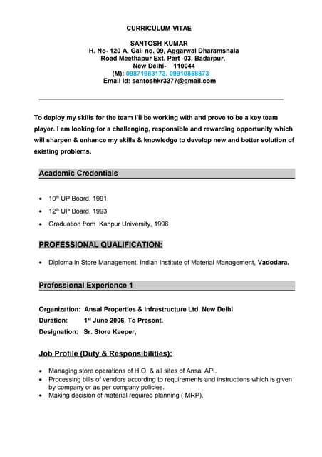 Resume Basheer | DOC | Logistics | Business