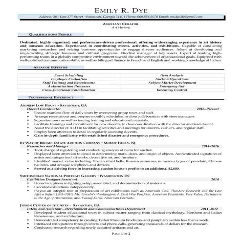 EmilyDye_SecondRevision CV | DOC