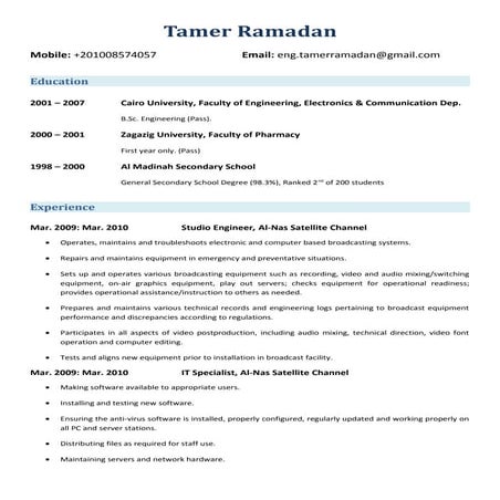 resume2 | DOC