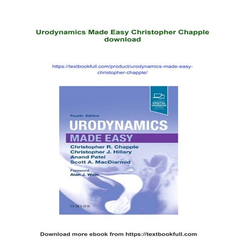 Urodynamics Made Easy Christopher Chapple | PDF