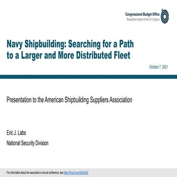 Navy Shipbuilding: Searching for a Path to a Larger and More ...