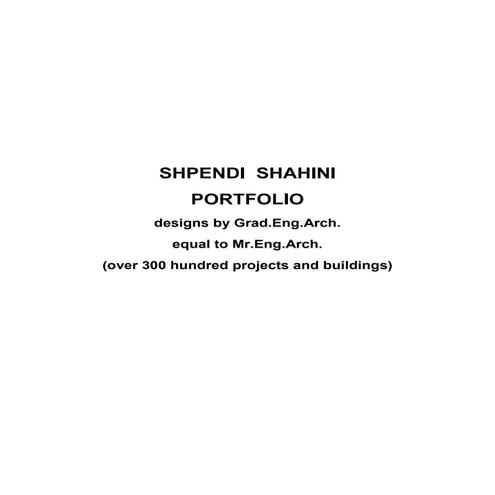 SHPENDI PORTFOLIO INT | PDF