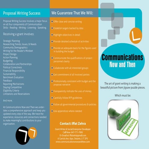 Grant Writer and Cooperative Developer Flyer | PDF