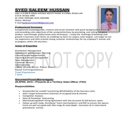 syed SALEEM cv | DOCX