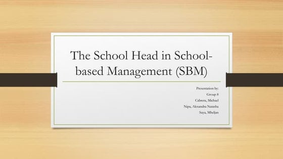 School-Based Management(SBM): Meaning, Advantages and Disadvantages, Conditions for the Success ...