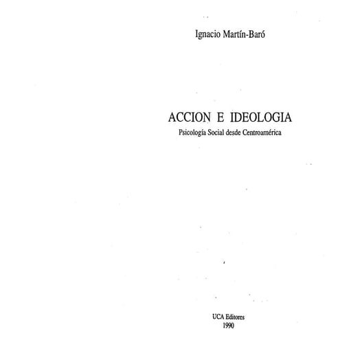 Ser psicologo segun martin baro | PDF