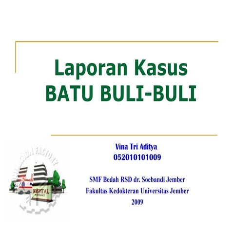 laporan kasus batu buli ppt buli-buli vina | PPT