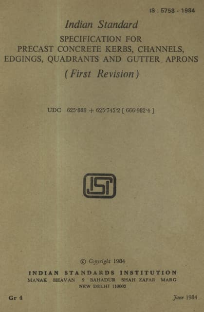 IS:9013-1999 | PDF | Civil Engineering Industry | Industries