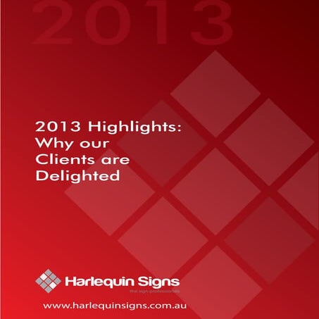 Harlequin Signs Projects 2013 | PDF