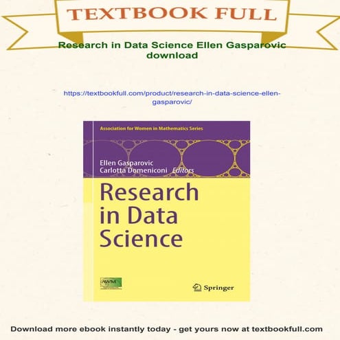 Research in Data Science Ellen Gasparovic | PDF