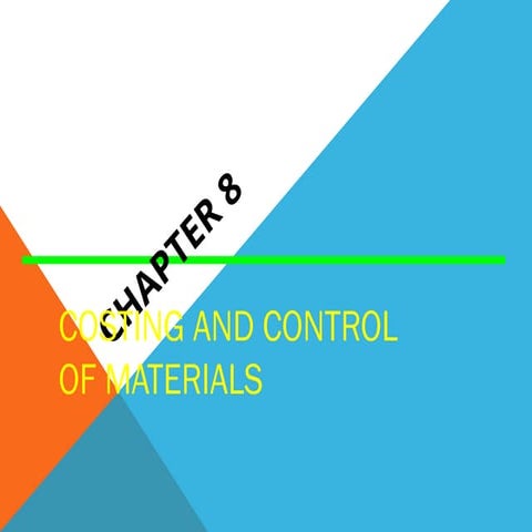 5763_material.ppt costing and control of materials | PPT