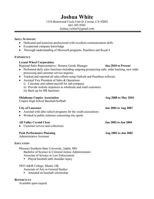 Michael L. Favro Jr. - Resume