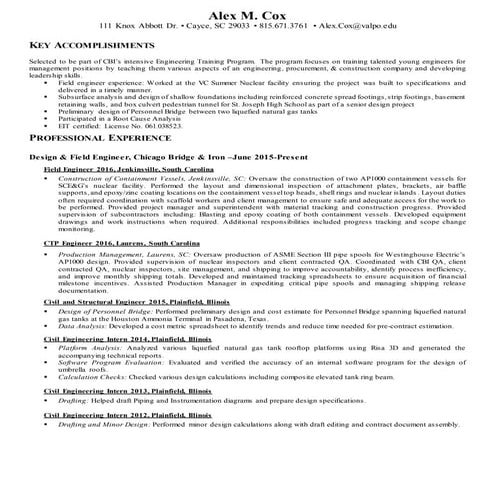 Alex Cox - Resume 12-25-16 | DOCX