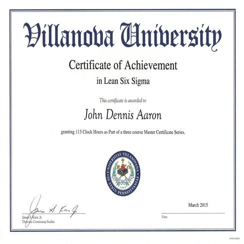 Lean Six Sigma Certificate | PPT
