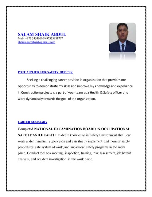 SALAM SHAIK ABDUL NEW Feb 2015 | PDF SALAM SHAIK ABDUL NEW Feb 2015 | PDF