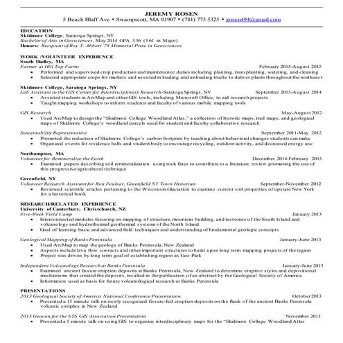 Jeremy Rosen Resume | DOCX