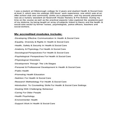 Health And Social Care BTEC | PPTX