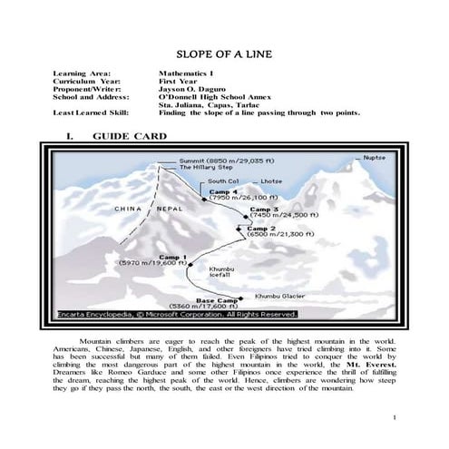 Slope of a Line | PPT