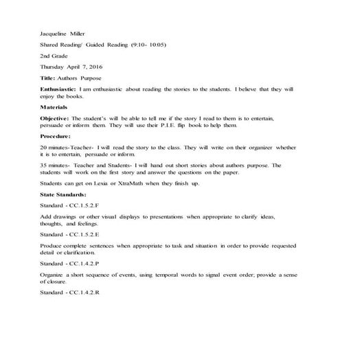 Telling time lesson plan | PDF