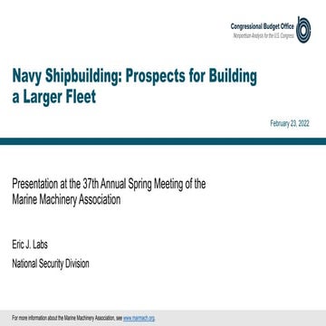 Navy Shipbuilding: Prospects for Building a Larger Fleet | PDF ...