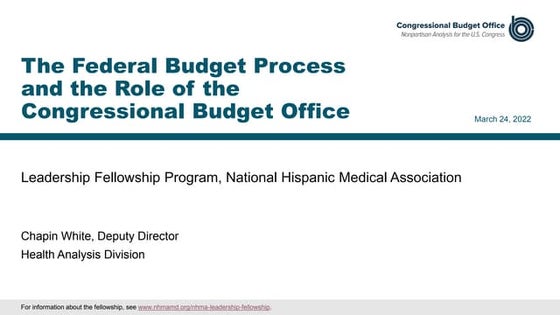 The Federal Budget Process and the Role of the Congressional Budget ...