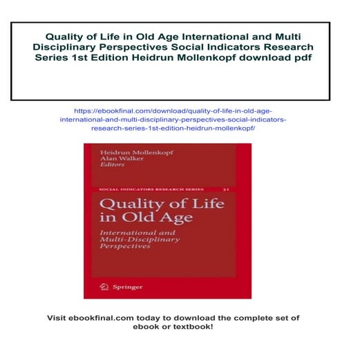A Review Factors Affecting Quality Of Life Index | PDF