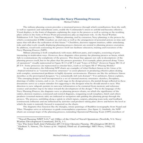 Visualizing the Navy Planning Process PDF | PDF