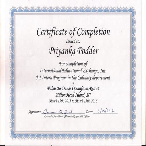 1 yr completion cerificate | PDF