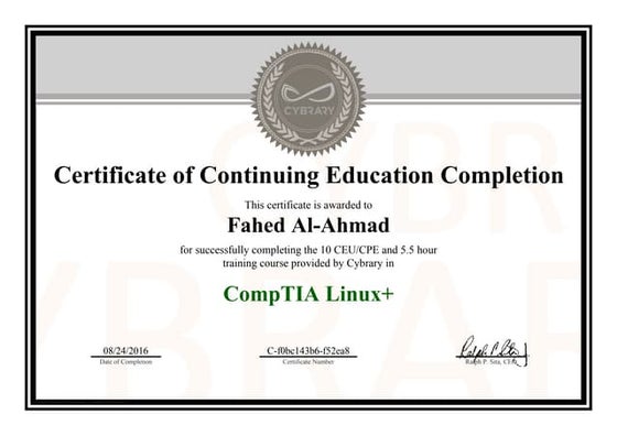 Get Certificate - Cybrary Cybrary | PPT
